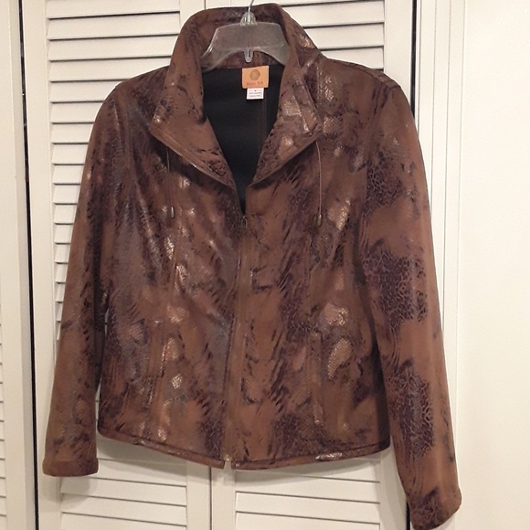 Ruby Rd. | Jackets & Coats | Ruby Rd Contemporary Jacket Black Brown ...